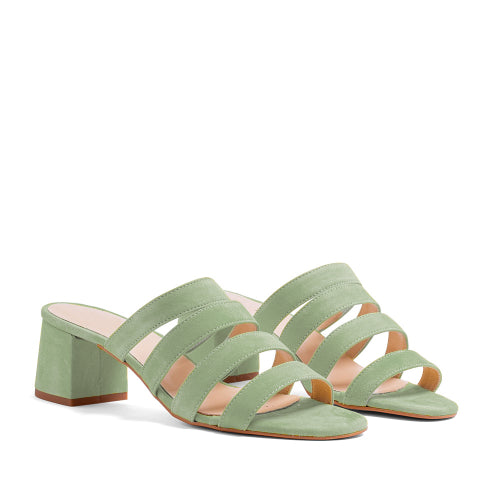 Sandalia 100 Piel Ante Army – Helene Rouge